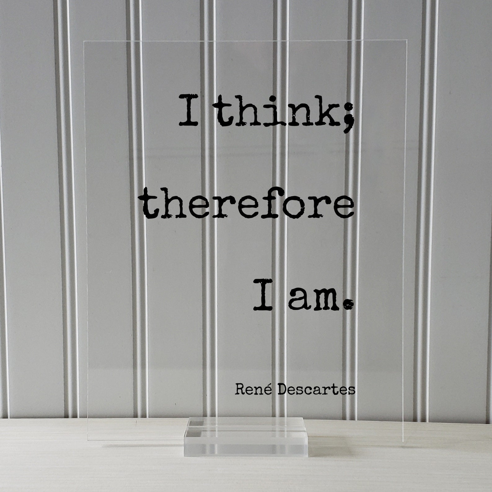 René Descartes - Floating Quote - I Think Therefore I Am - Philosophy ...