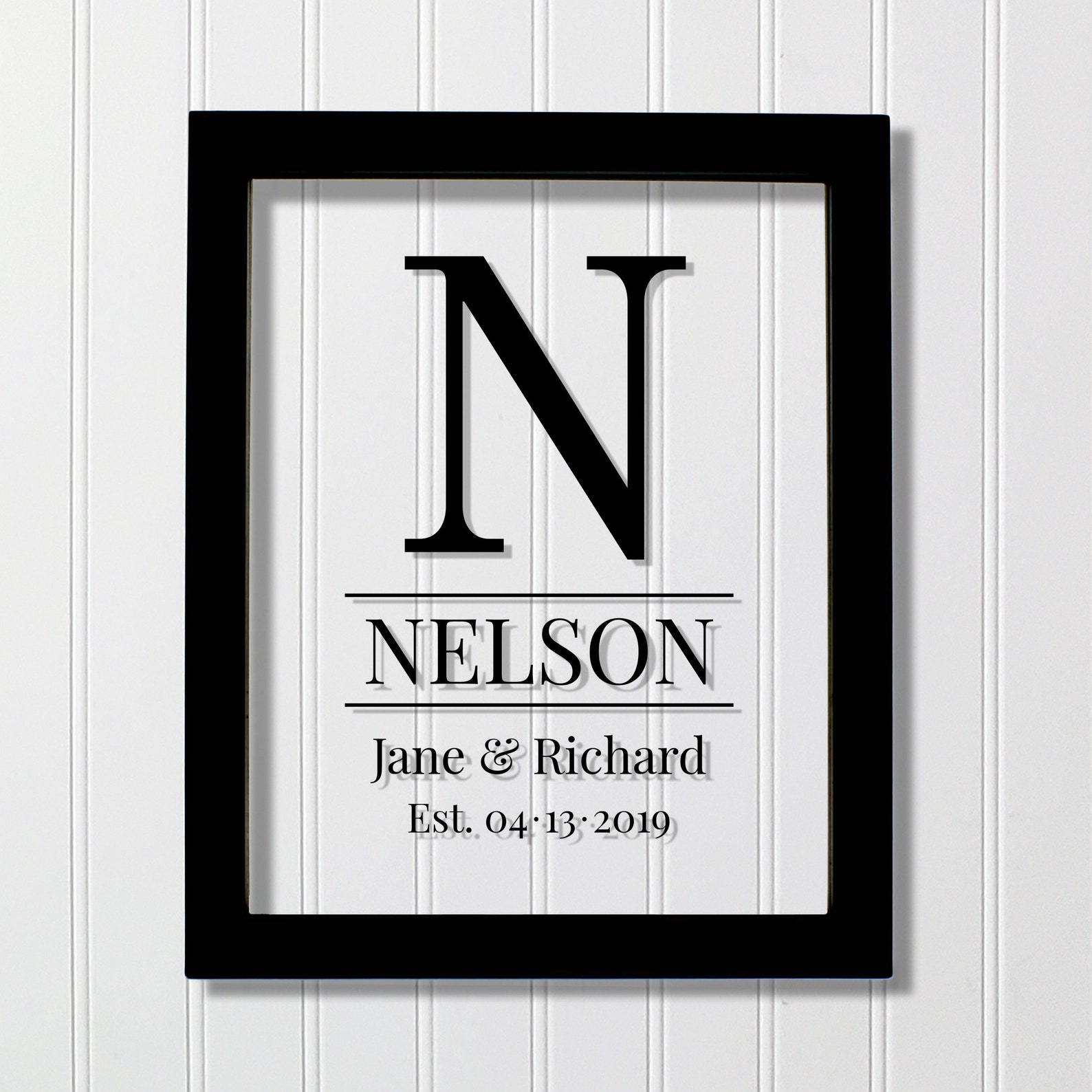 Last Name Letter Sign Letter Monogram Family Name - Etsy