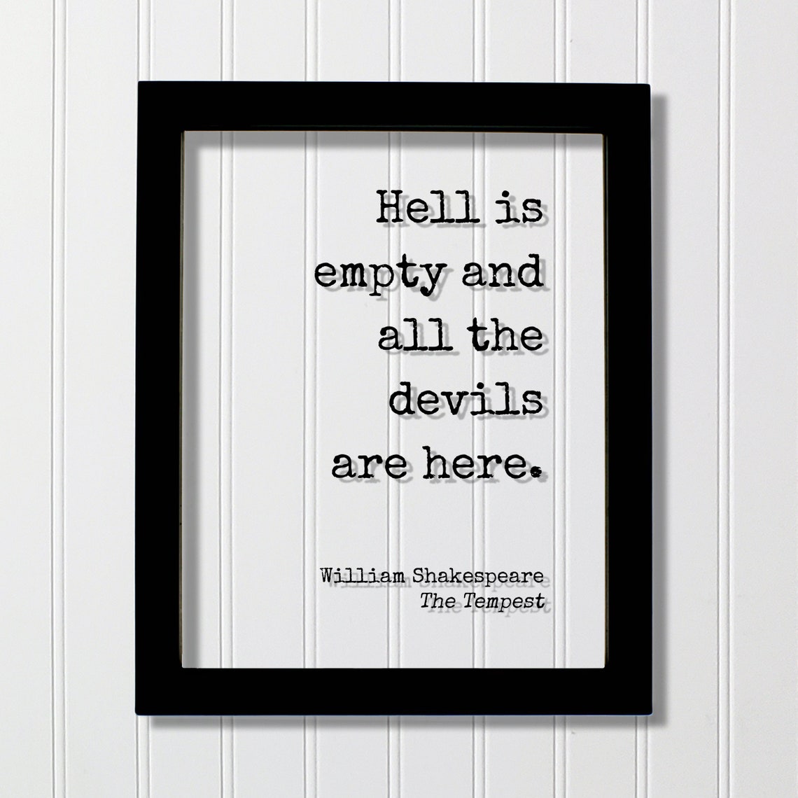 William Shakespeare - the Tempest - Hell is Empty and All the Devils ...