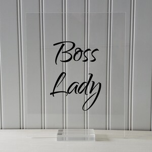 Boss Lady - Floating Quote - Office Decor - Workplace Sign - Gift for ...
