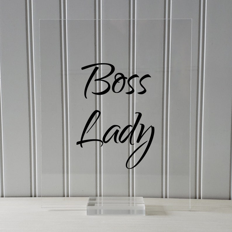 Boss Lady Floating Quote Office Decor Workplace Sign - Etsy Australia