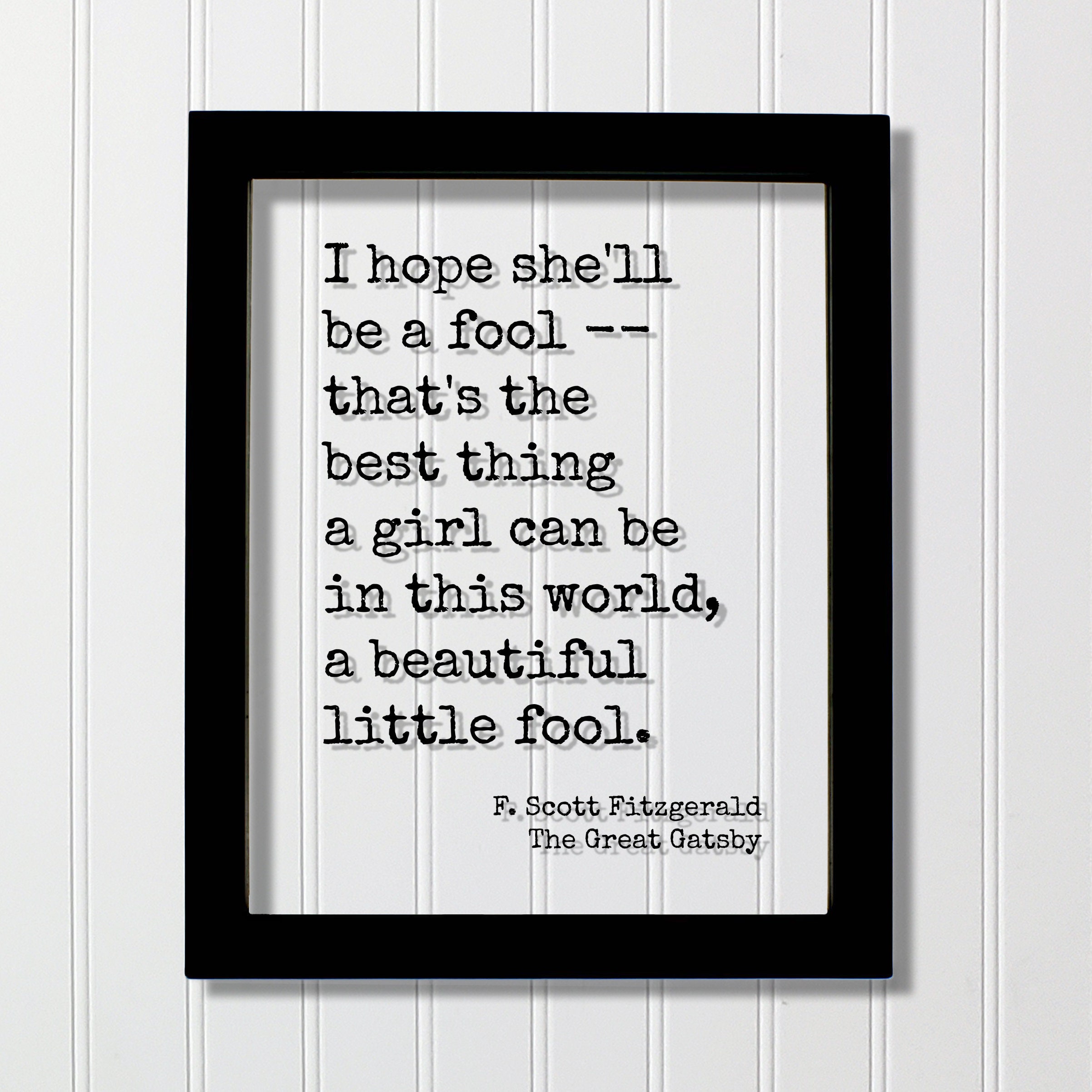 I Hope She’ll Be a Fool - Etsy
