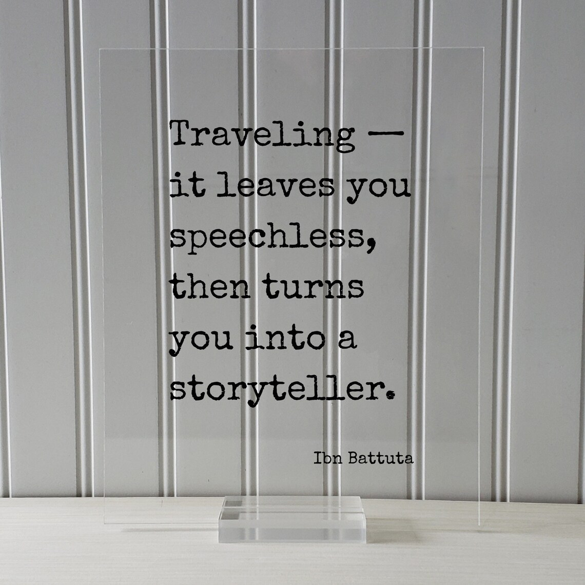 Ibn Battuta Floating Quote Traveling It Leaves You - Etsy
