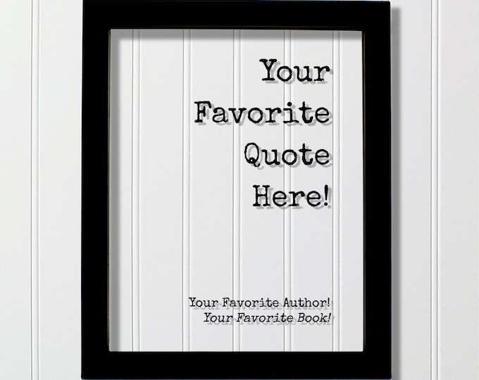 Custom Floating Quote - Your Favorite Quote Here - Personalized ...