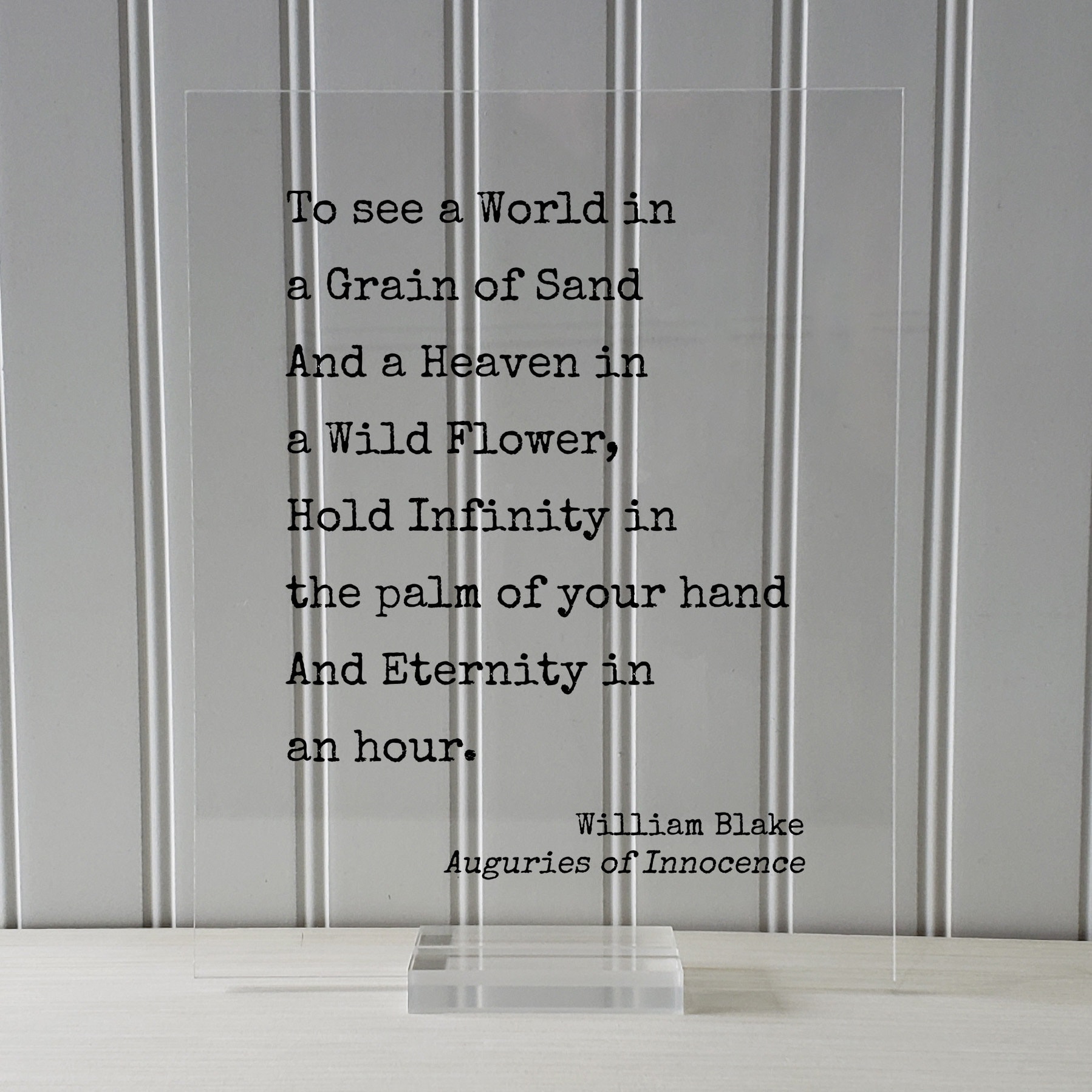 William Blake - to See a World in a Grain of Sand and a Heaven in a ...