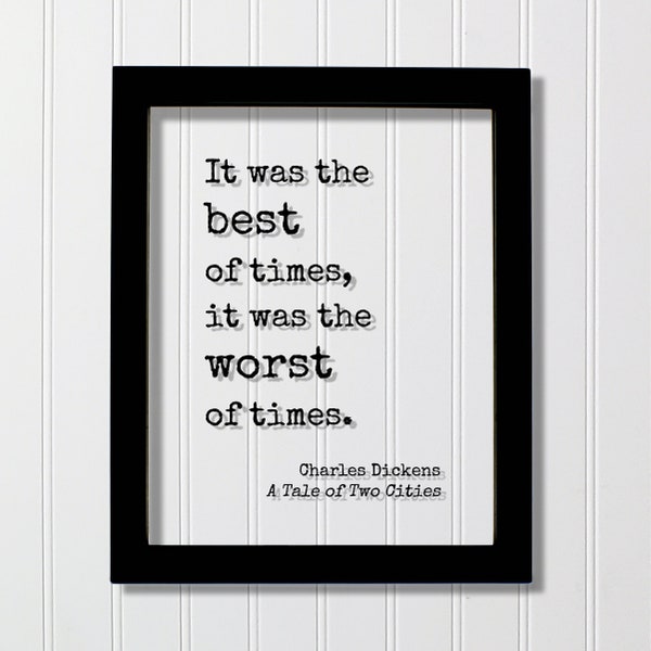 It Was the Best of Times It Was the Worst of Times - Etsy