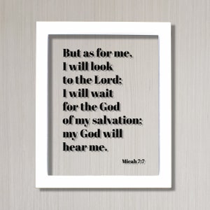 Micah 7:7 - but as for Me I Will Look to the Lord I Will Wait for the ...