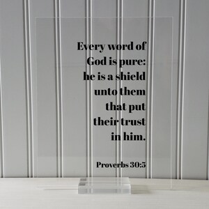 Proverbs 30:5 - Every Word of God is Pure He is a Shield Unto Them ...