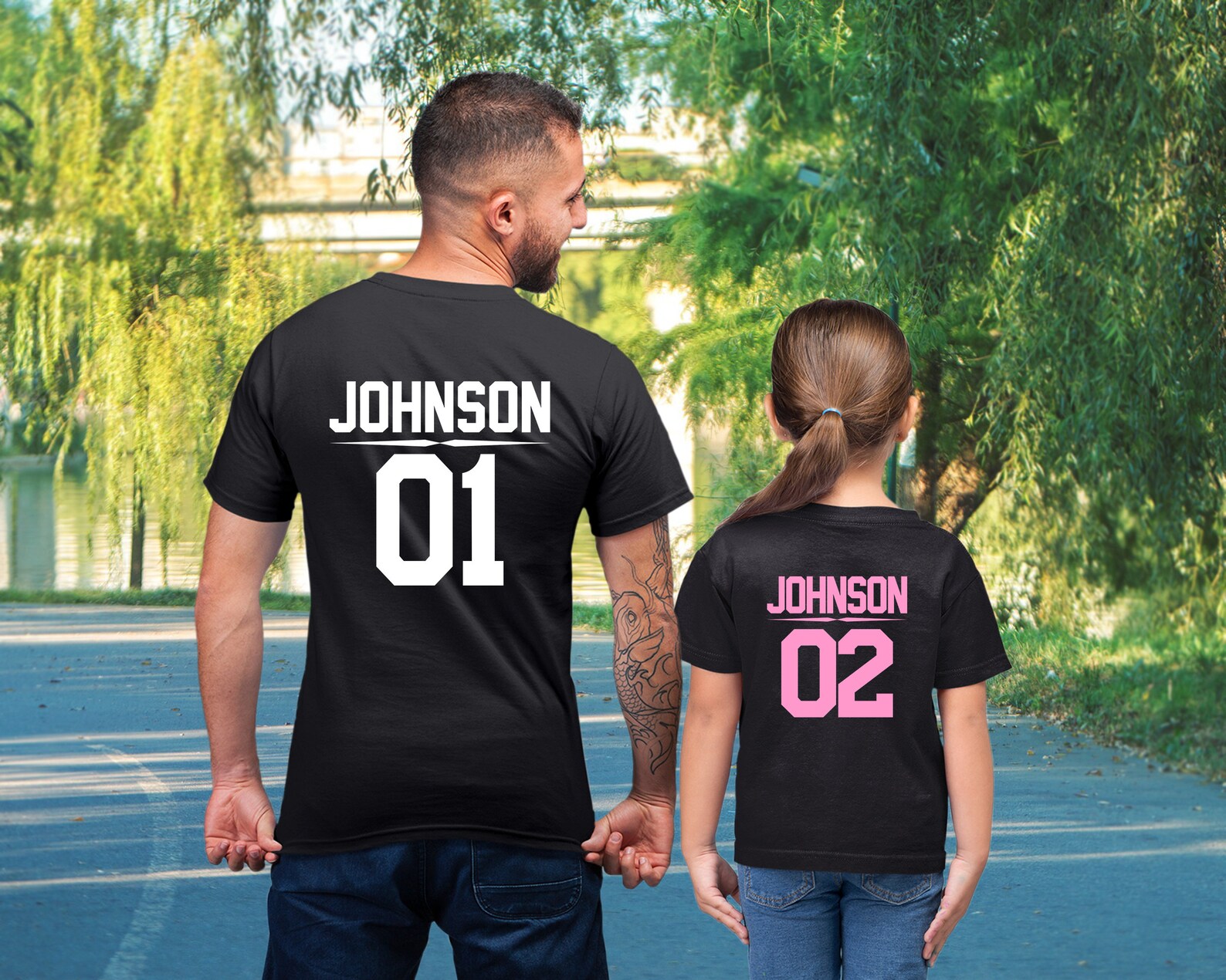 Dad Daughter Shirts Fathers Day Shirts Personalized Name Dad | Etsy