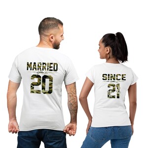 Married Since Shirts Wedding Anniversary Shirts Couples - Etsy