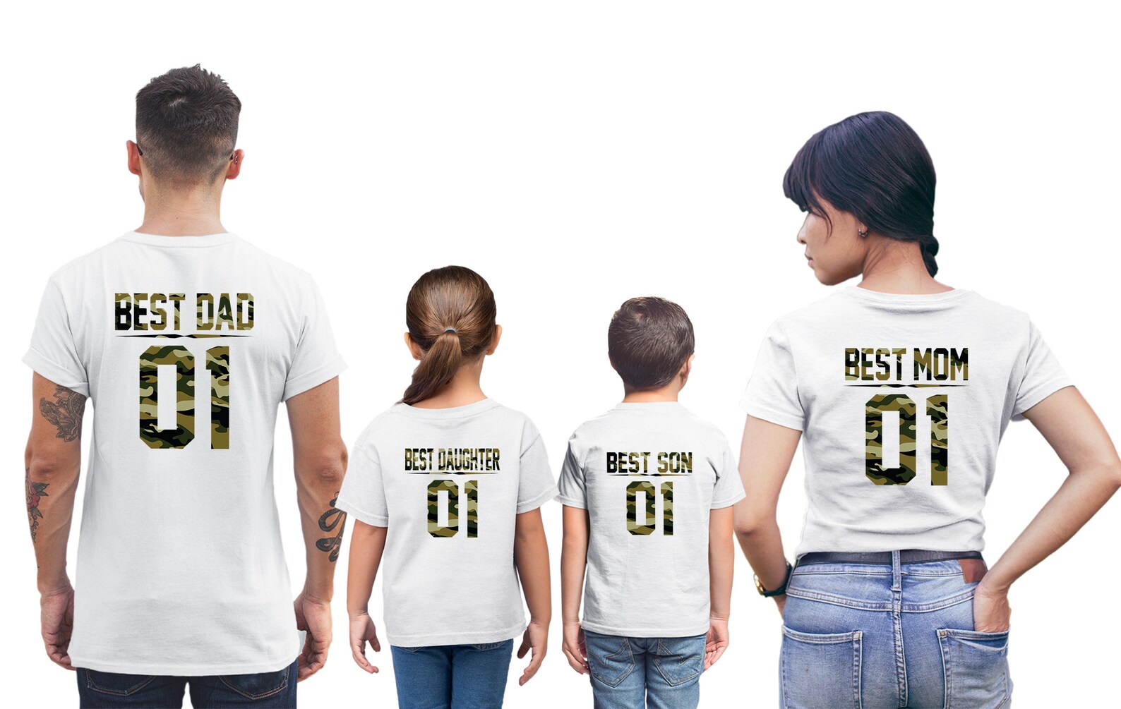 Custom Family Shirts Matching Family Outfits Camouflage - Etsy