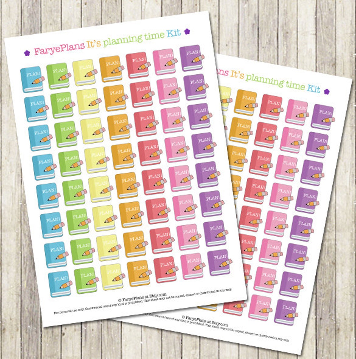 Planning / Time to Plan Printable Planner Stickers for Erin - Etsy
