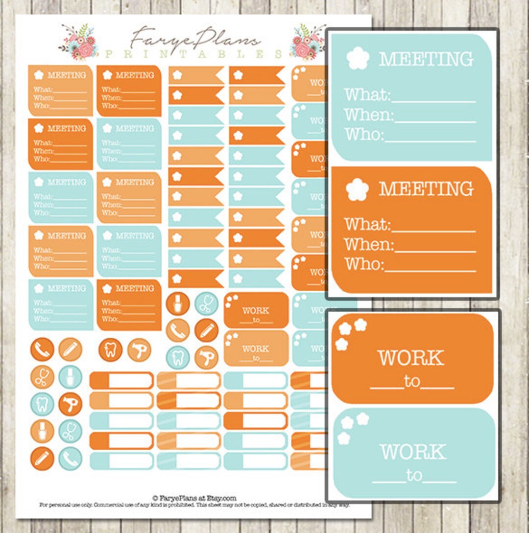 January Appointment Printable Planner Stickers for Erin Condren ...