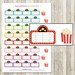Movie Marquee Popcorn Printable Planner Stickers for Erin Condren ...