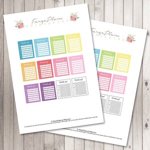 Weekly Hydration Water Intake Printable Planner Stickers for Erin ...