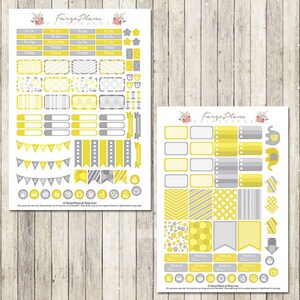 Hufflepuff Printable Planner Stickers for Erin Condren Lifeplanner ...