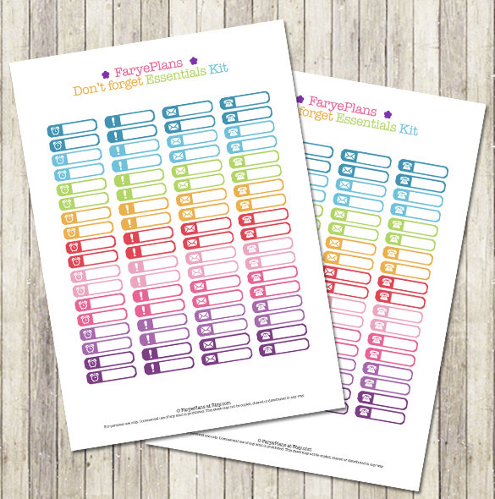 Appointment Icon Labels Printable Planner Stickers for Erin | Etsy