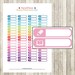 Notes / Study Icon Labels Printable Planner Stickers for Erin | Etsy
