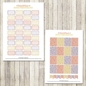 All That Glitter Boxes Printable Planner Stickers for Erin Condren ...