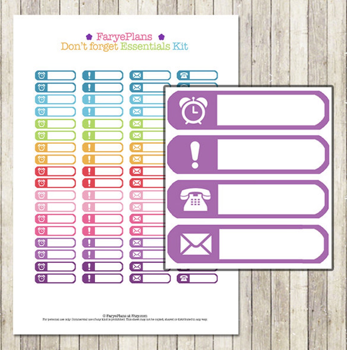 Appointment Icon Labels Printable Planner Stickers for Erin | Etsy