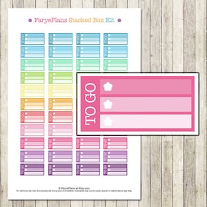 Small to Go Ombre Checklist Printable Stickers for Erin Condren ...