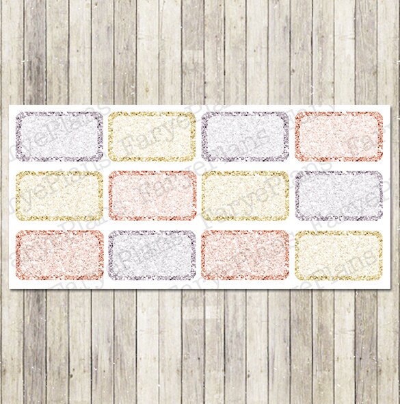 All That Glitter Boxes Printable Planner Stickers for Erin - Etsy