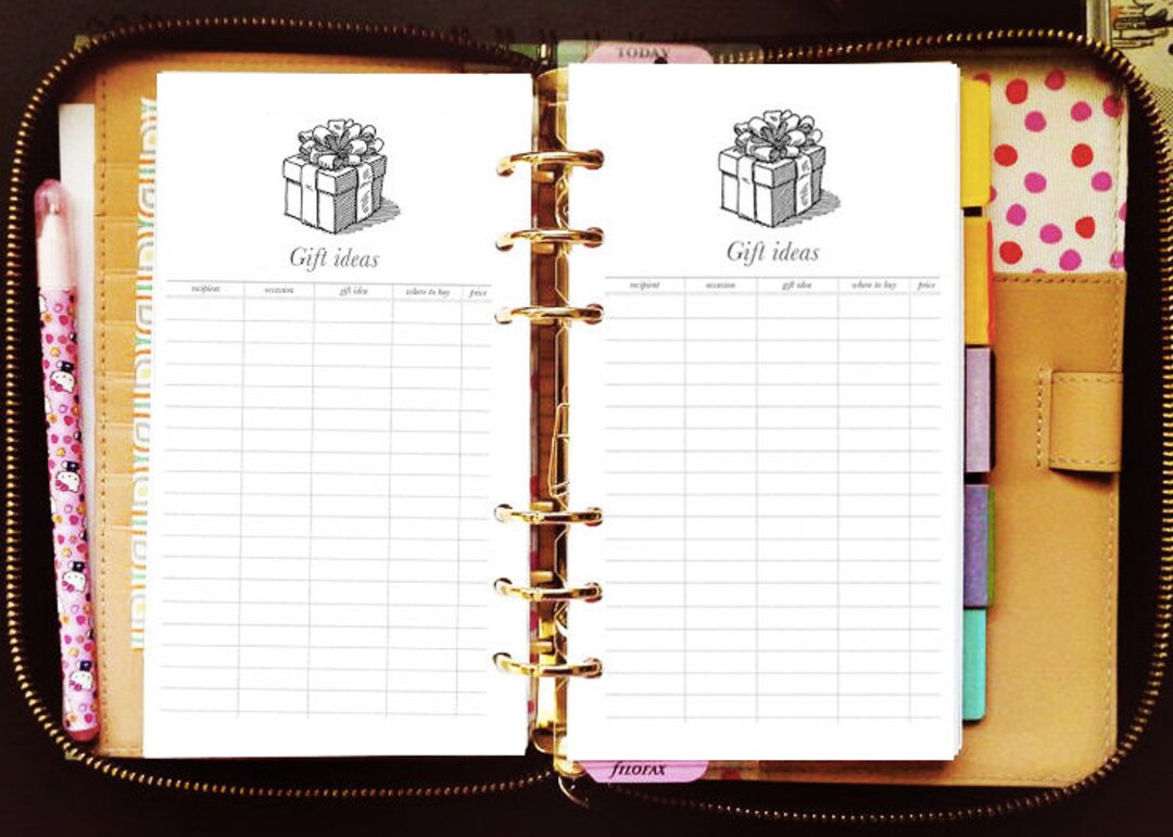 Printable Planner Inserts Personal Gift Ideas for Kate Spade Wellesley ...