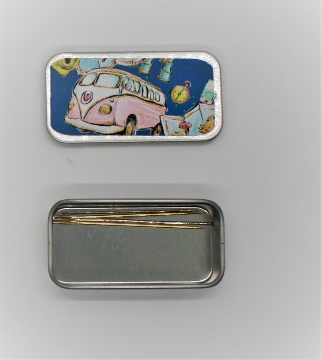 Travel Needle Case/ Needle/ Pins Tin for Cross Stitch - Etsy
