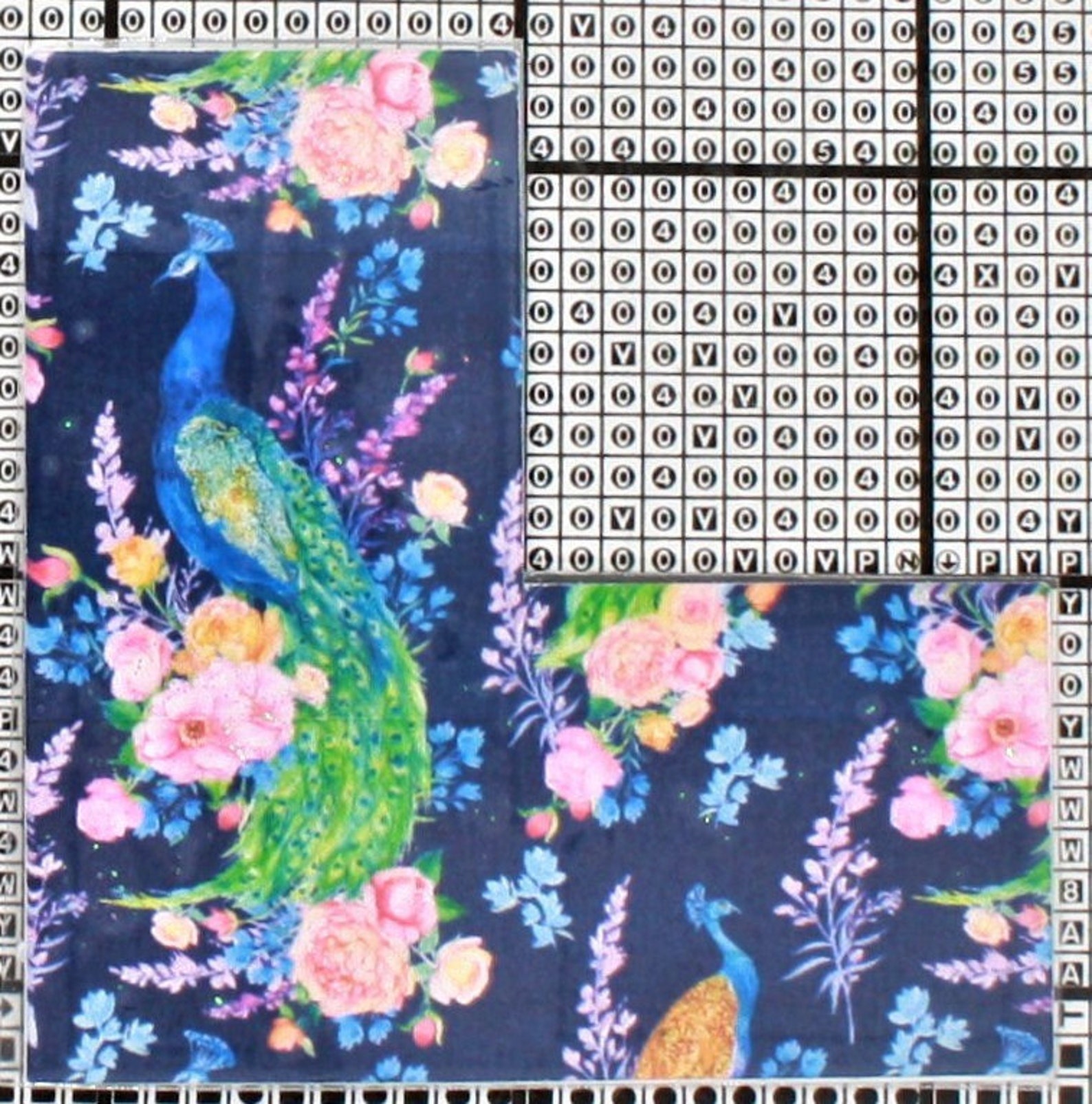 Peacock Chart Place Keeper/ Pattern Helper/ Chart Marker/ | Etsy