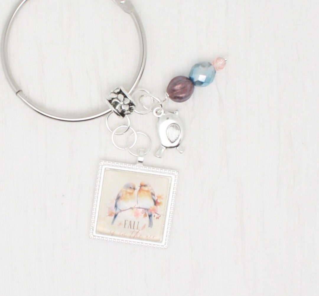 Fall Birds Floss Ring / Thread Drop/ Thread Keeper for Cross Stitch or Embroidery Floss - Etsy