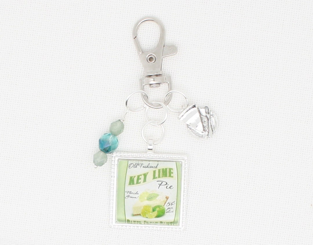 Key Ring Pie Zipper Pull/ Mini Scissor Fob/ Key Ring Charm - Etsy