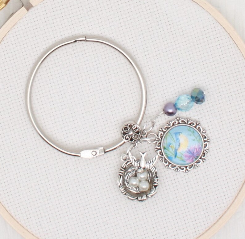 Bird Floss Ring / Thread Drop/ Thread Keeper for Cross Stitch - Etsy