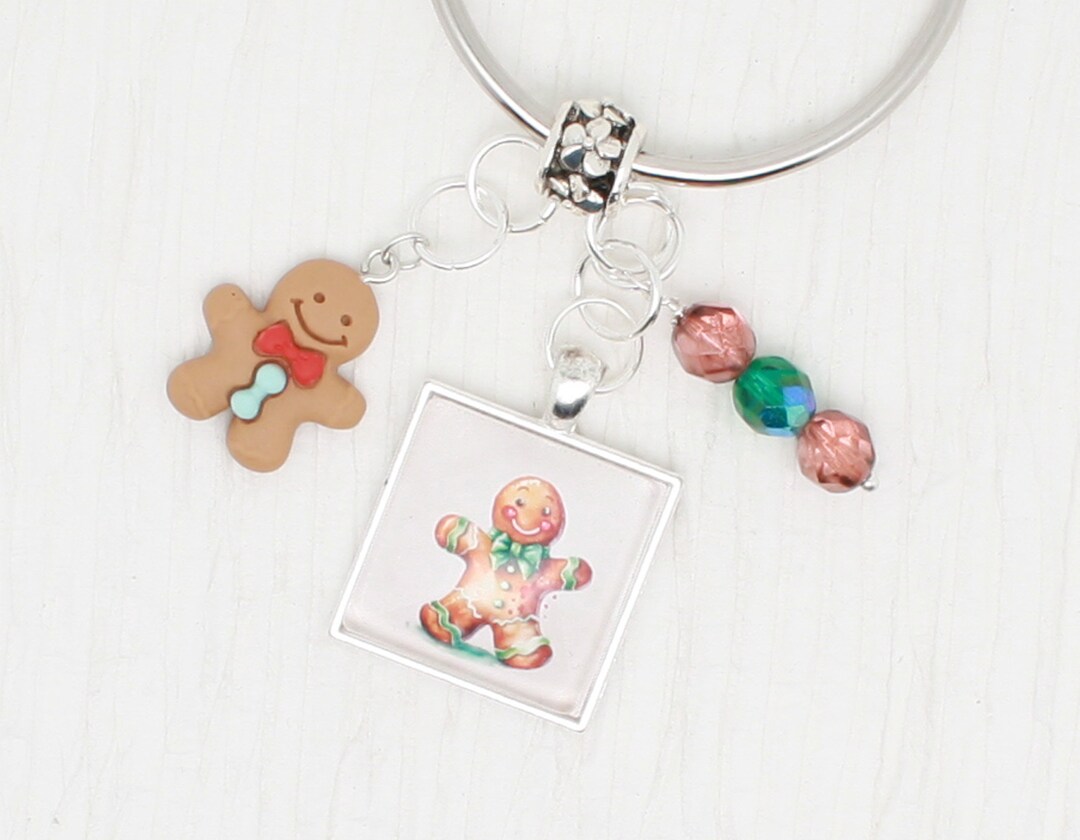 Gingerbread Man Floss Ring / Thread Drop/ Thread Keeper for Cross ...