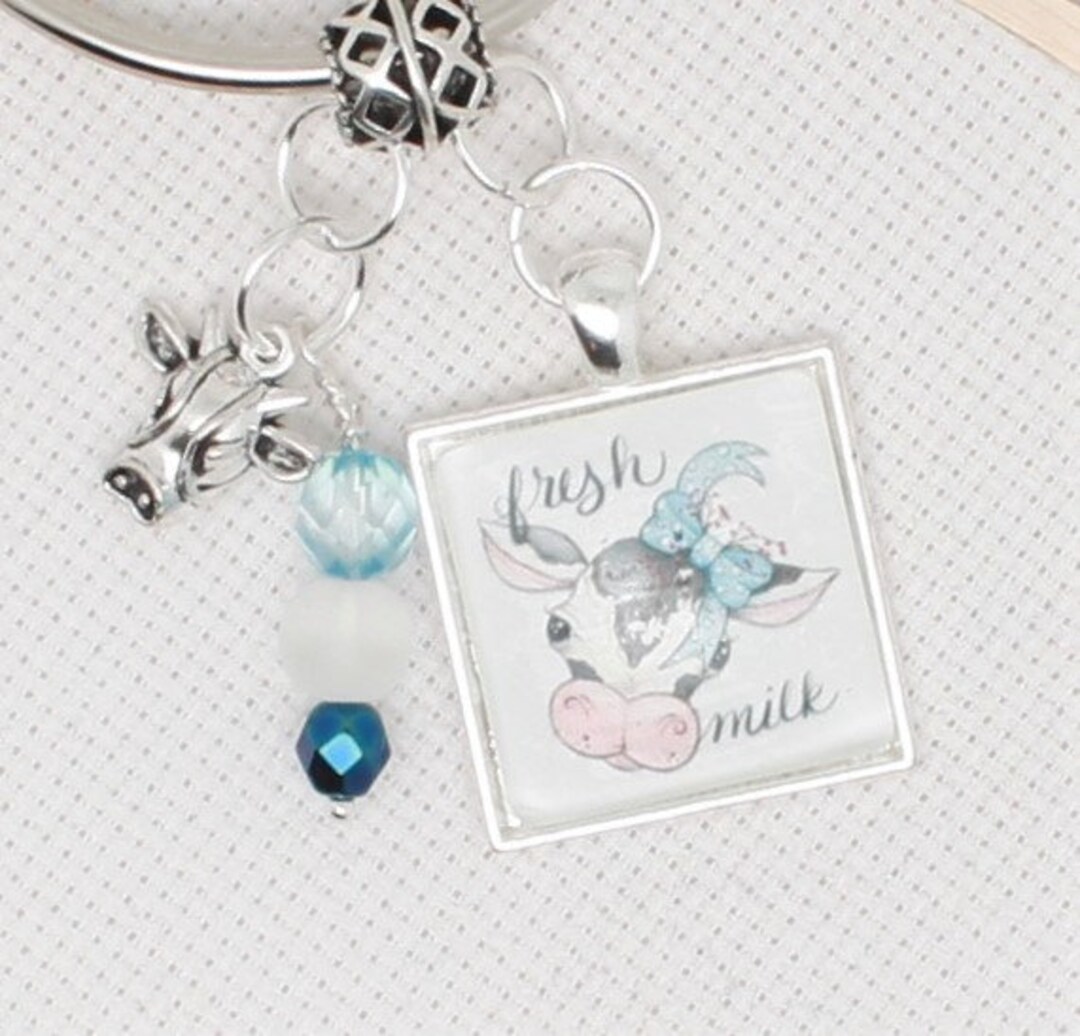 Cow Floss Ring / Thread Drop/ Thread Keeper for Cross Stitch or ...