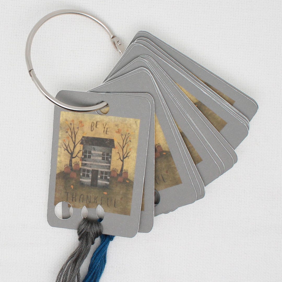 Be Ye Thankful Thread Drops/ Thread Cards/ Flss Holders for Embroidery ...