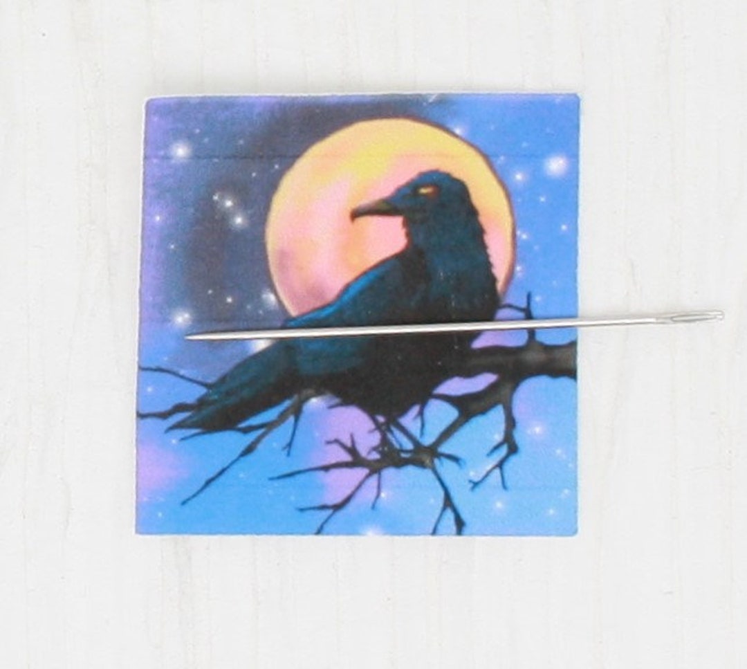Raven Bird Needle Minder/cover Minder for Cross Stitch/embroidery ...