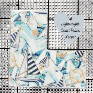 Sailboat Nautical Chart Place Keeper/ Pattern Helper/ Chart Marker for ...