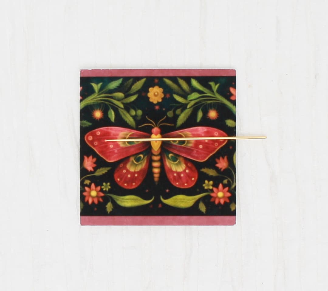 Red Butterfly Needle Minder/cover Minder for Cross Stitch/embroidery ...