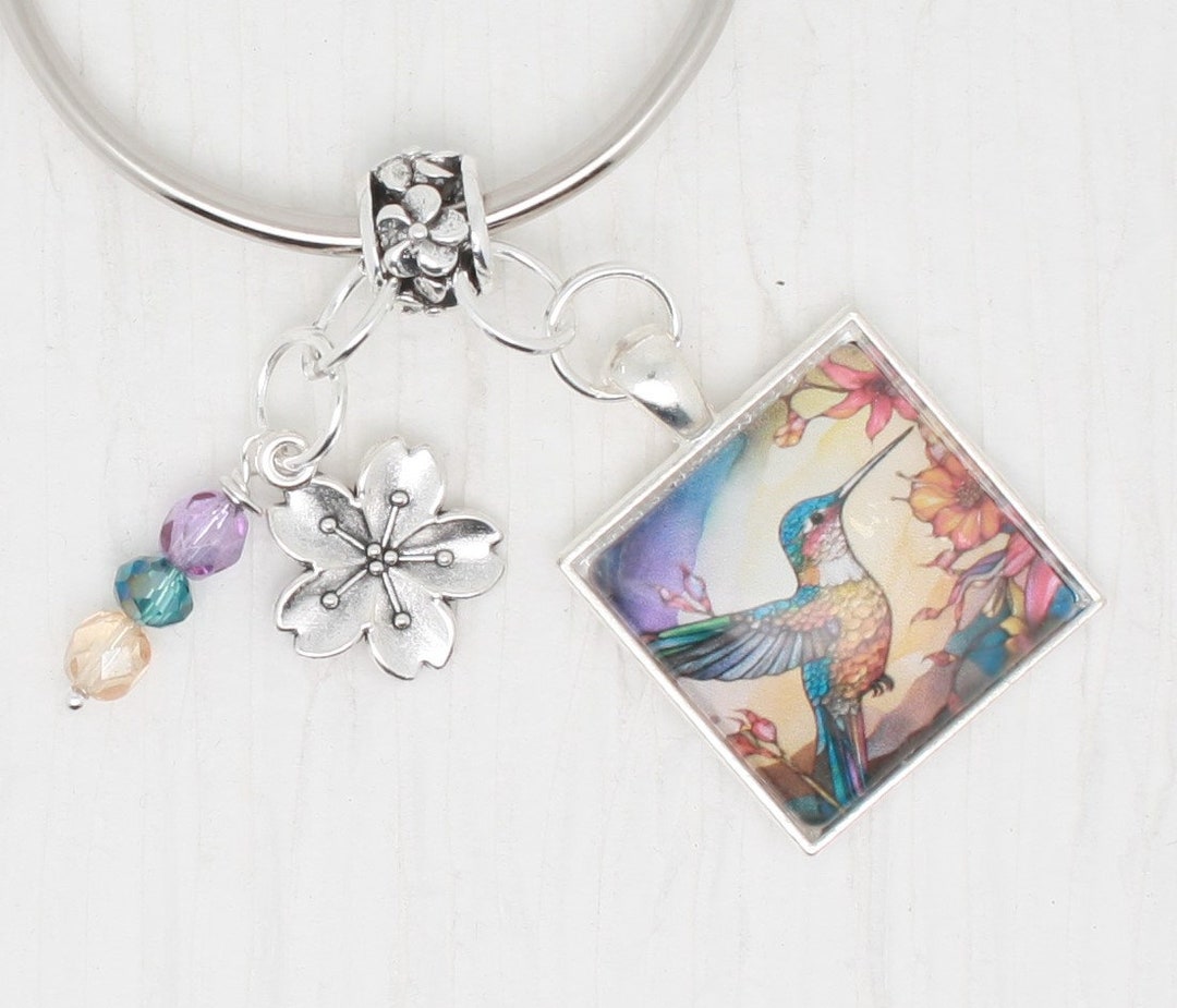 Hummingbird Floss Ring / Thread Drop/ Thread Keeper for Cross Stitch or ...