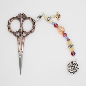 Honey Bee Scissor Fob/scissor Decoration for Cross Stitch or - Etsy