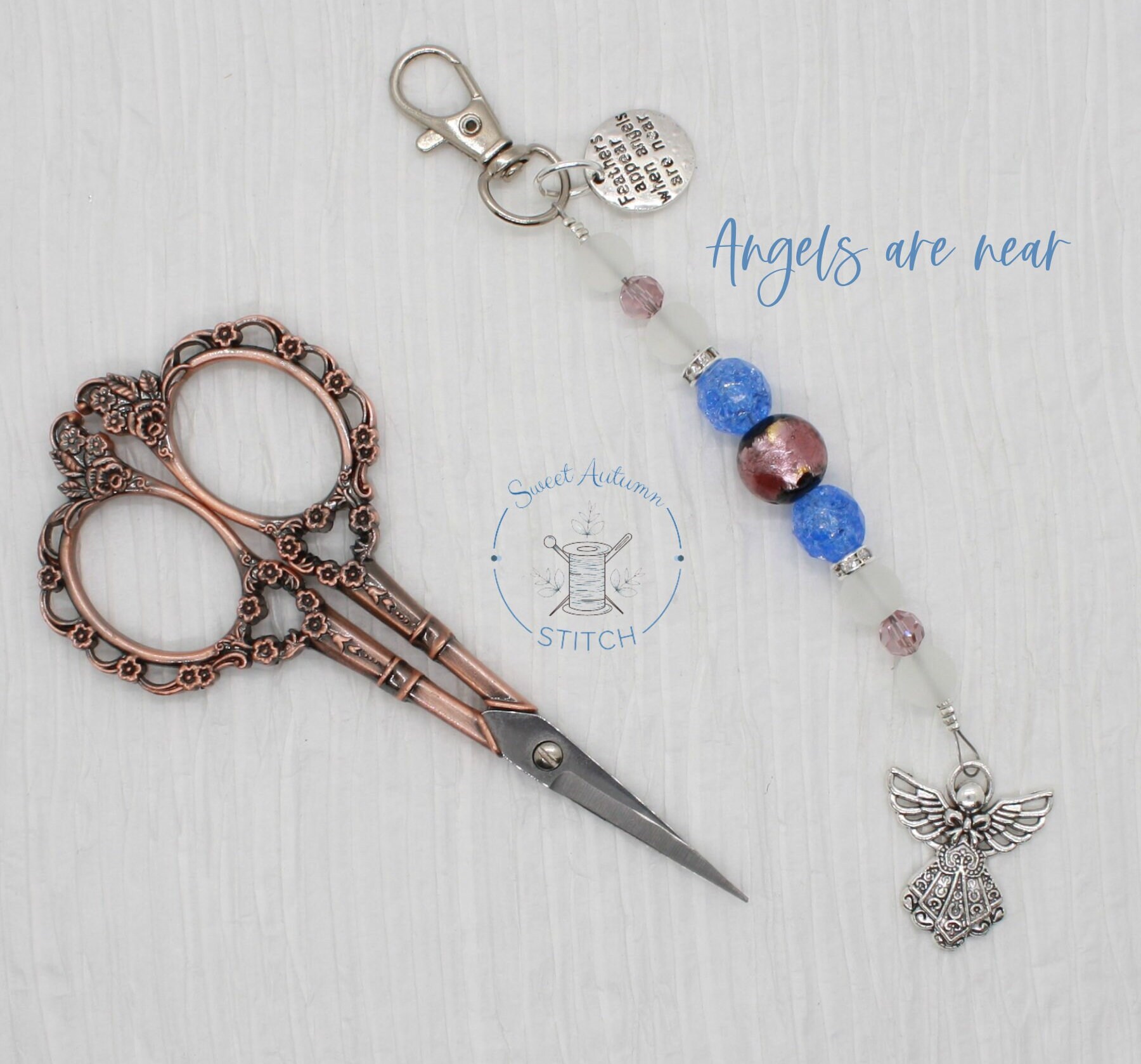 Angel Scissor Fob/scissor Decoration for Cross Stitch or Embroidery ...