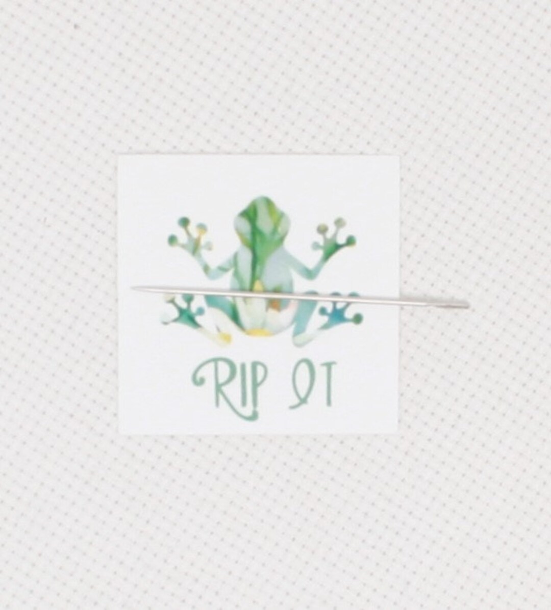 Frog rip It Needle Minder/cover Minder for Cross Stitch/embroidery ...