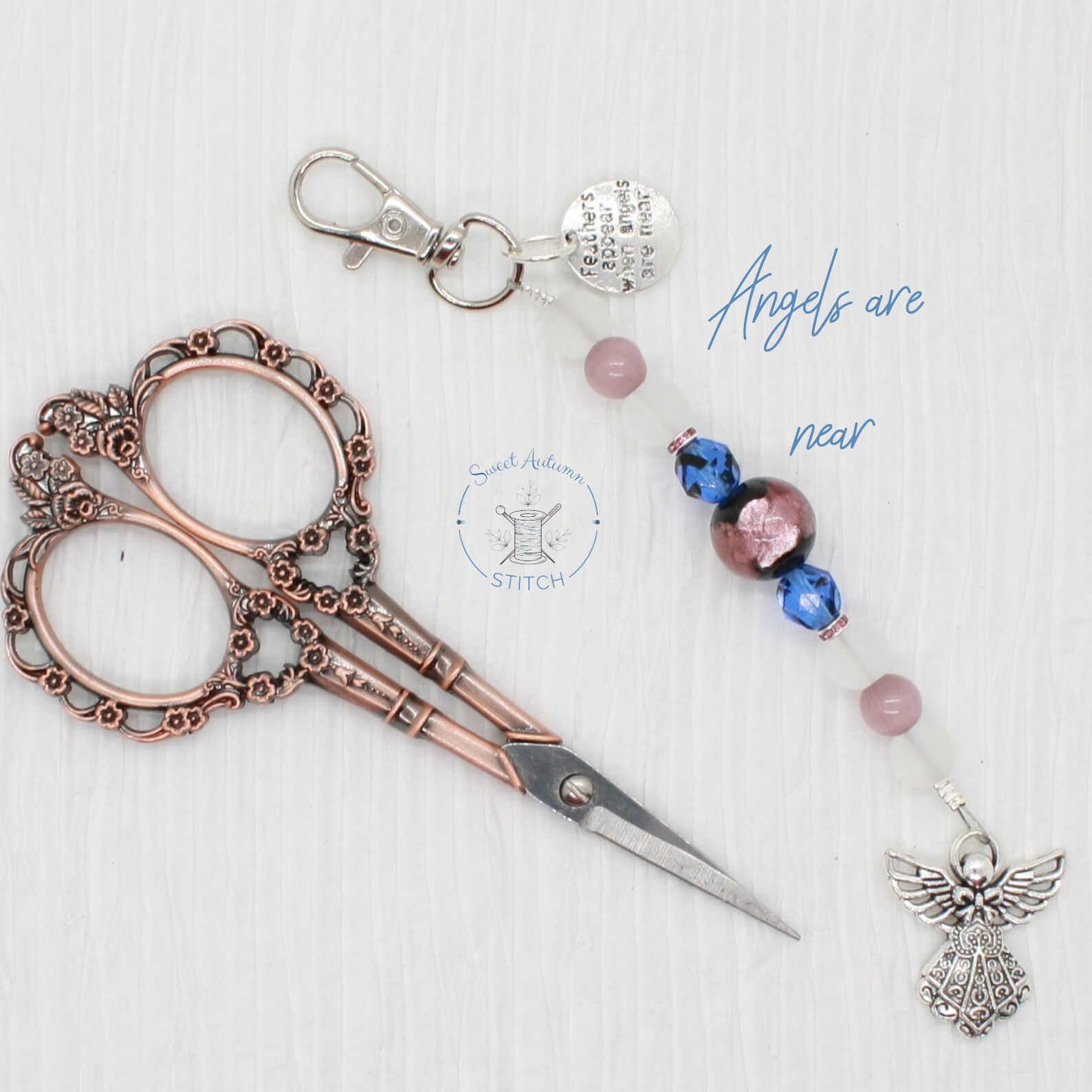 Angel Scissor Fob/scissor Decoration for Cross Stitch or - Etsy
