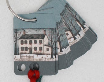 Fleece Navidad Thread Drops/ Thread Cards/ Flss Holders for Embroidery ...