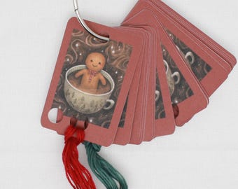 Fall Pumpkin Thread Drops/ Thread Cards/ Flss Holders for Embroidery ...