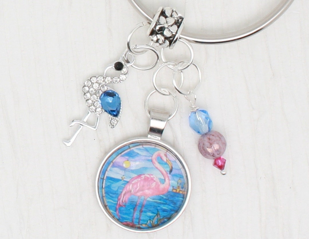 Flamingo Bird Floss Ring / Thread Drop/ Thread Keeper for Cross Stitch or Embroidery Floss - Etsy