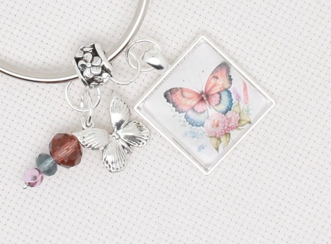 Butterfly Floss Ring / Thread Drop/ Thread Keeper for Cross Stitch or ...