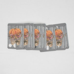 Pumpkin Thread Drops/ Thread Cards/ Flss Holders for Embroidery Floss ...