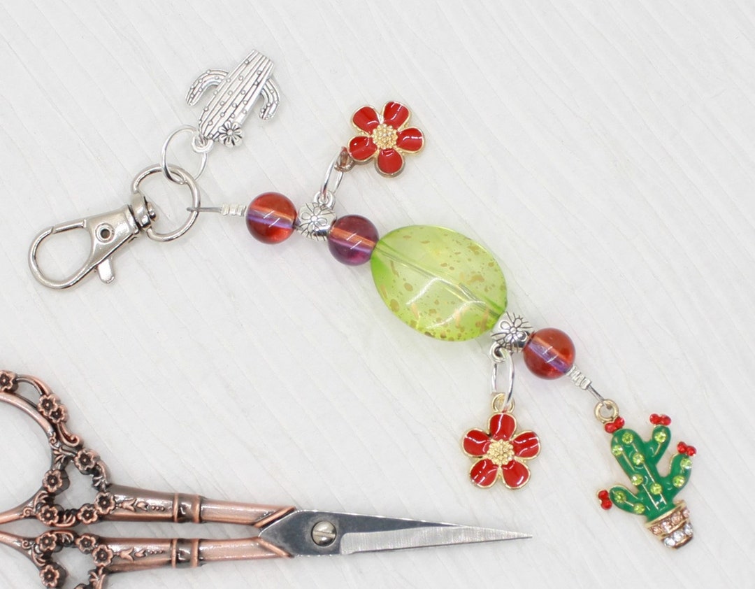 Cactus Scissor Fob/scissor Decoration for Cross Stitch or Embroidery ...