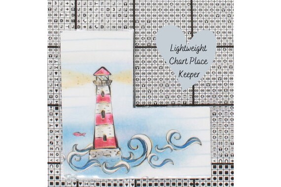Lighthouse Chart Place Keeper/ Pattern Helper/ Chart Marker/ | Etsy